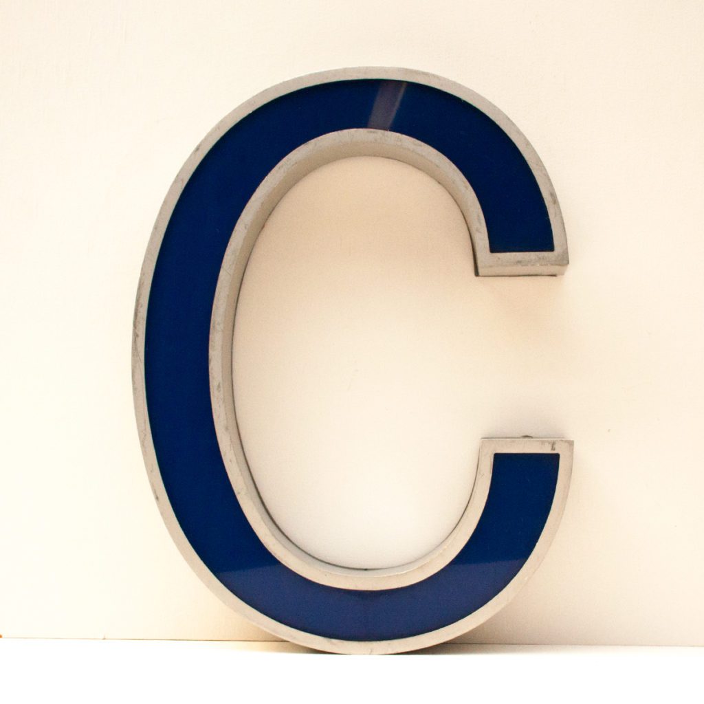 Reclaimed Gold Resin Letter C – Vintage Matters